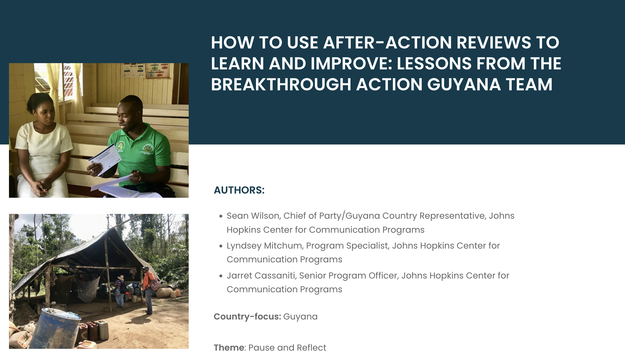 How to Use After-action Reviews to Learn and Improve: Lessons From the ... How to Use After-action Reviews to Learn and Improve: Lessons From the ...